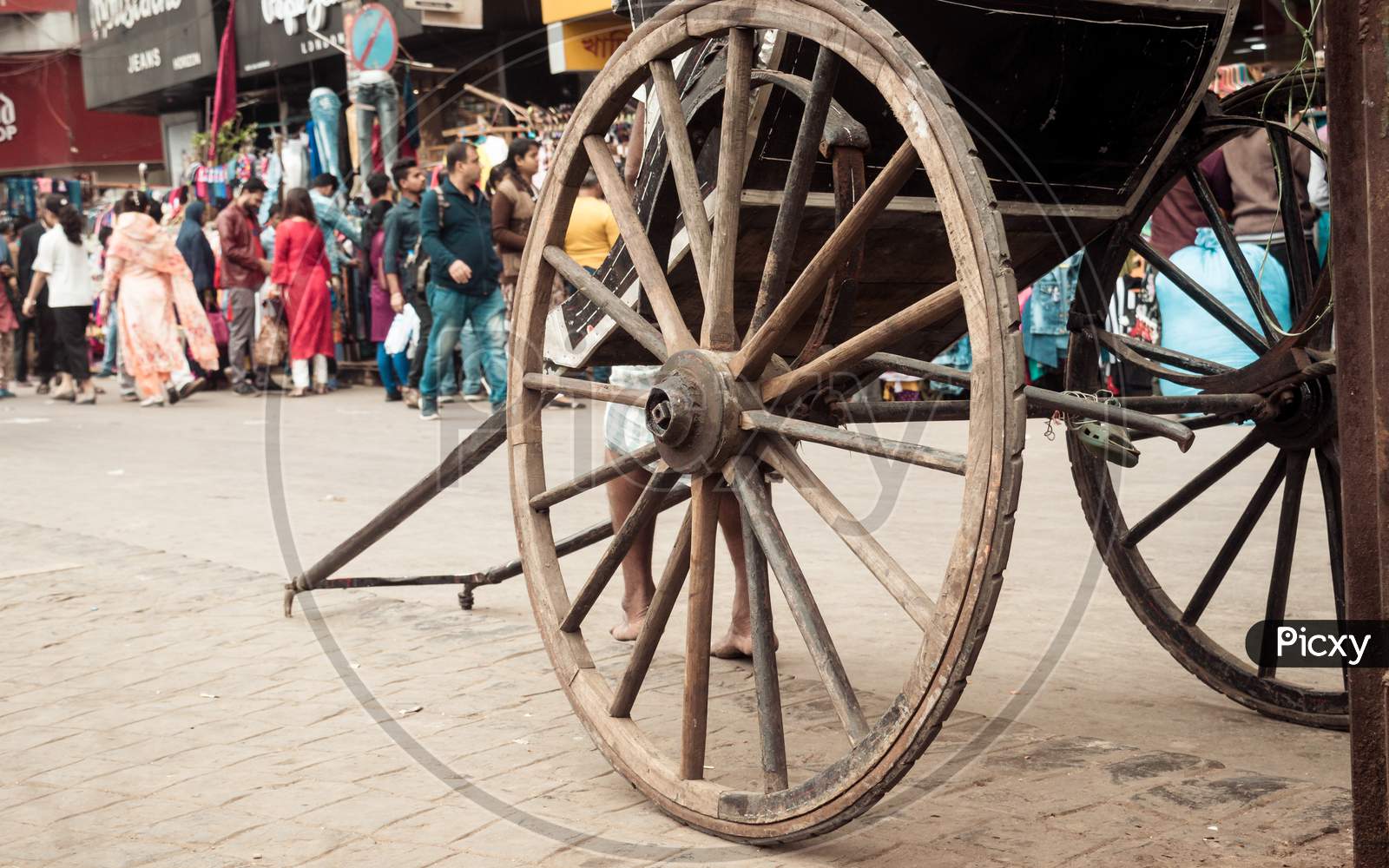Image of Kolkata, West Bengal, India - January 5 2019: Traditional Hand ...