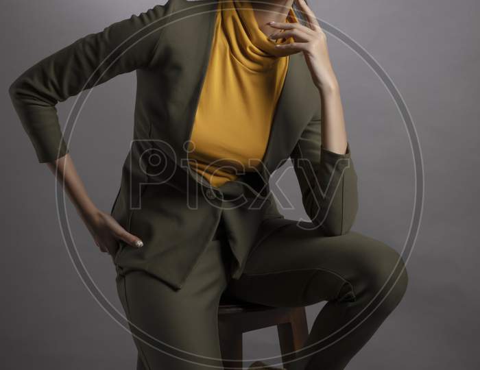 Image of Lifestyle portrait of young Indian Model in western dress ...