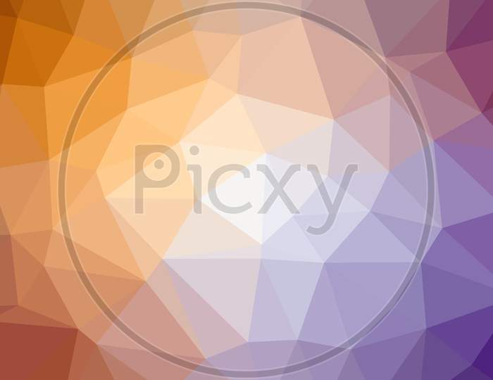 Image of Triangle pattern. Multicolor polygonal illustration. Geometric ...