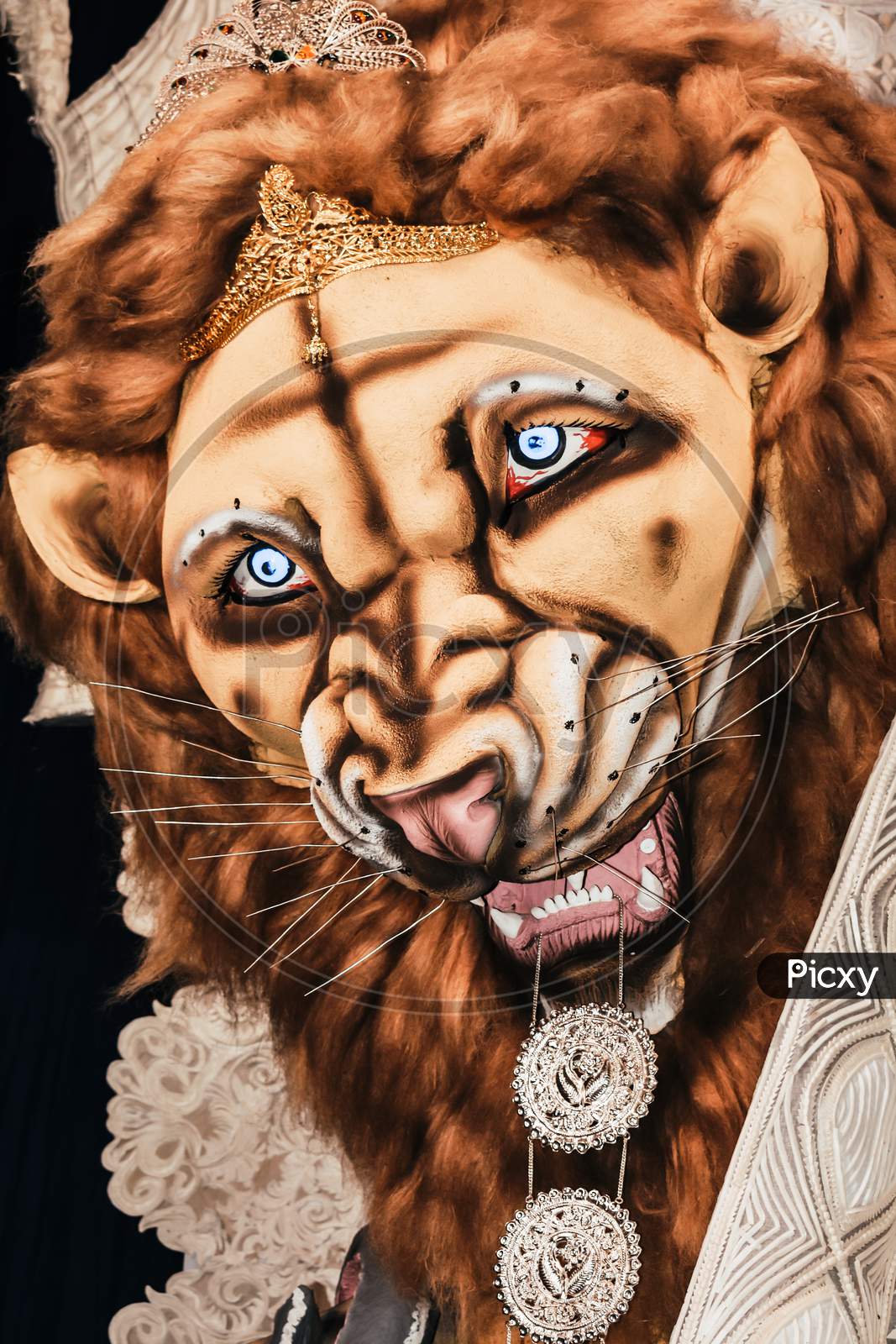 Image of Kolkata India October 2018 - Close Up Portrait Of Screaming ...